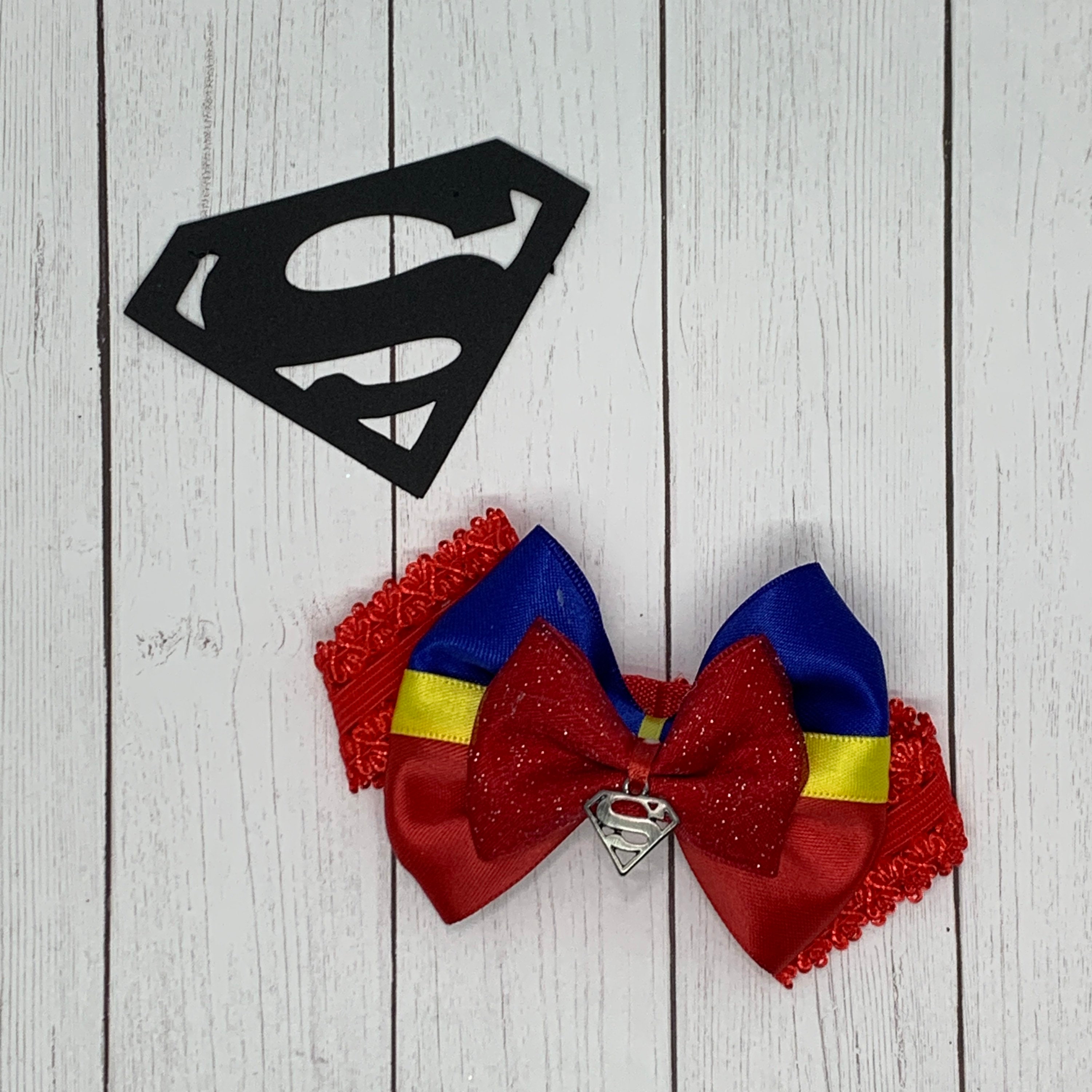 Superman Inspired Superhero Character Baby Hair Bow - Etsy