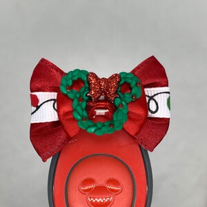 Christmas Magic Band Bow / Christmas Mickey Band Bow / | Etsy