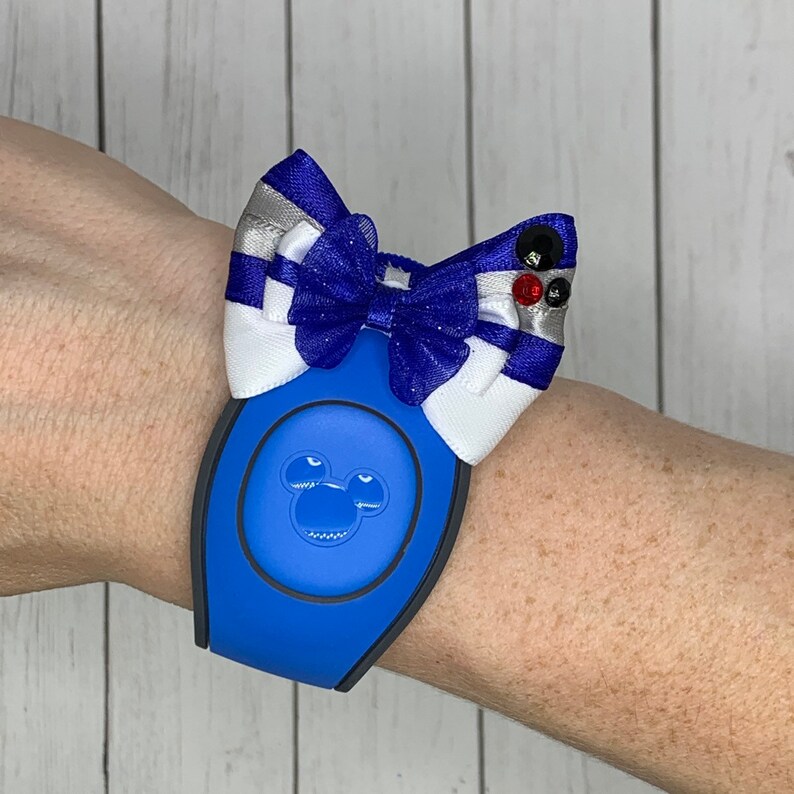 2 R2D2 Inspired Magic Band Bow / Disney Star Wars Magic | Etsy