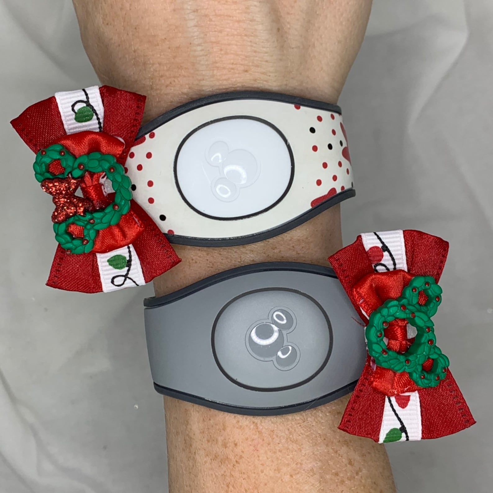 Christmas Magic Band Bow / Christmas Mickey Band Bow / | Etsy