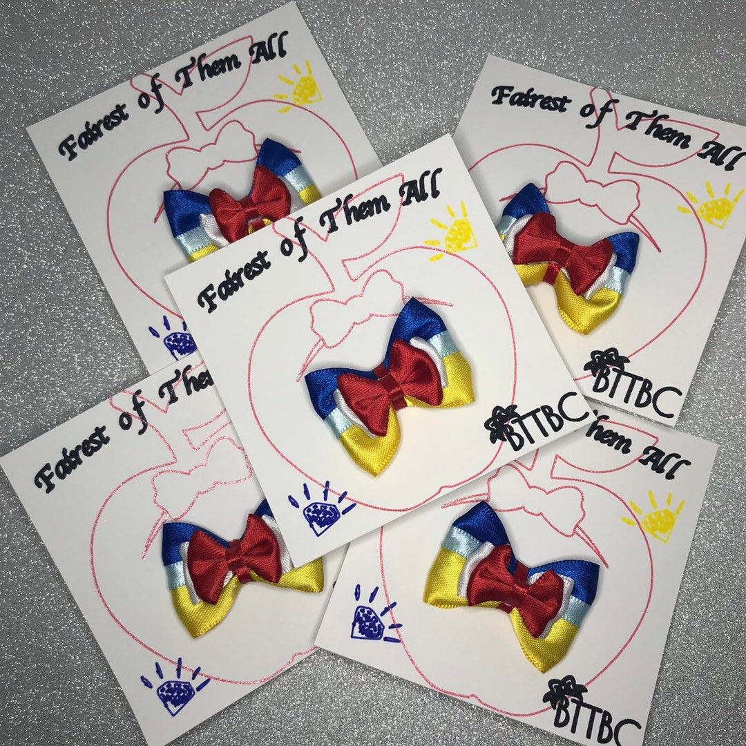 Snow White Inspired Disney Princess Bow Pin - Etsy