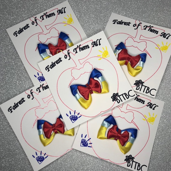 Snow White Inspired Disney Princess Bow Pin | Etsy