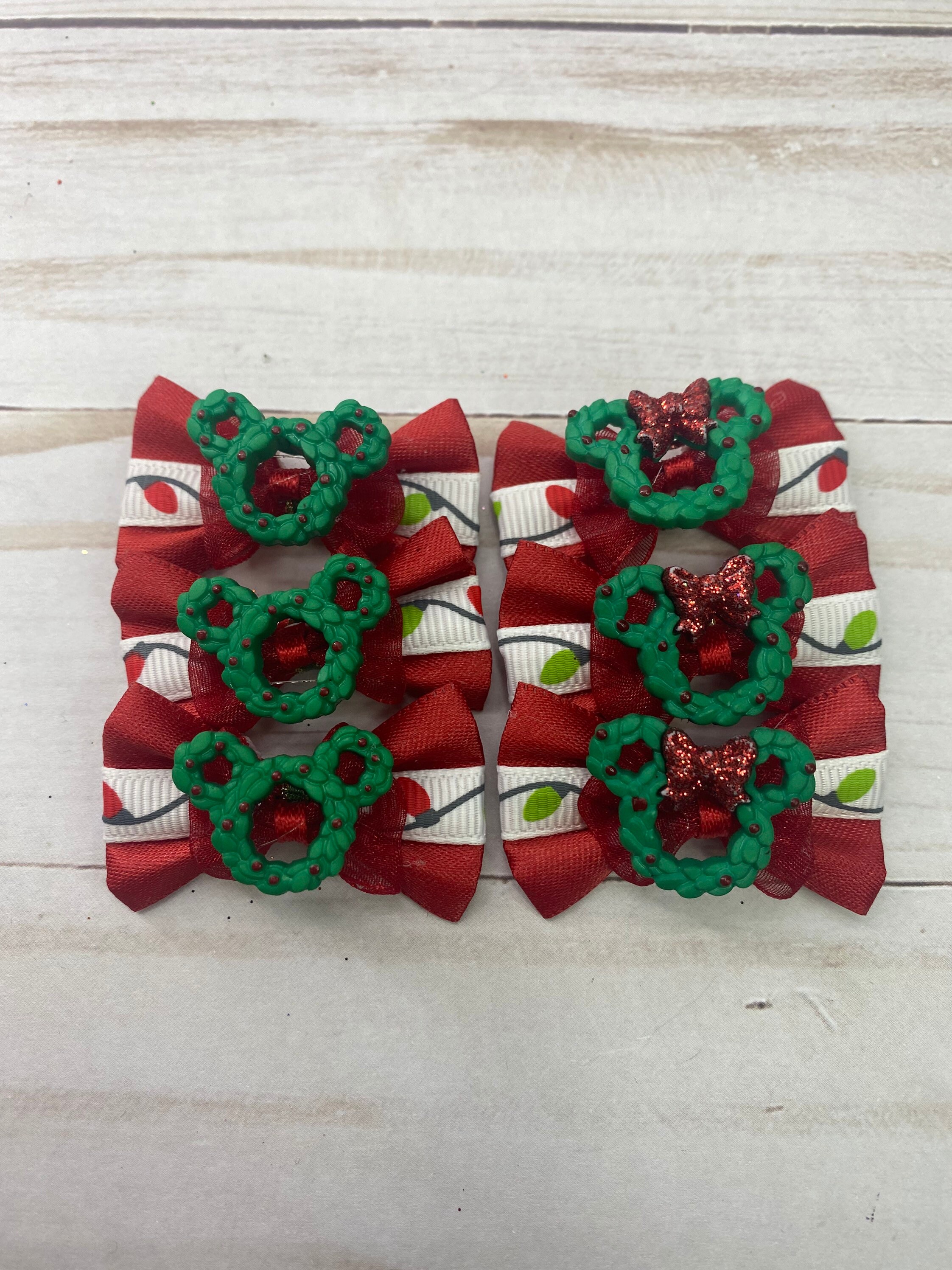 Christmas Magic Band Bow / Christmas Mickey Band Bow / - Etsy