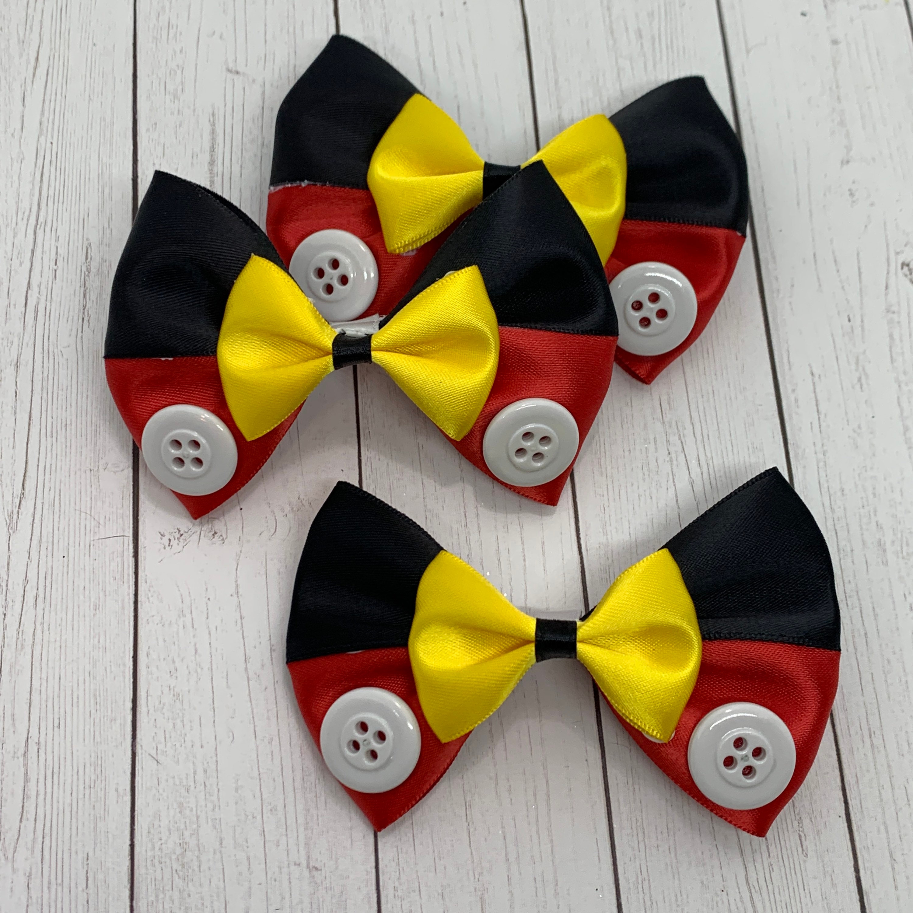 4 Mickey Mouse Disney Hair Bow - Etsy