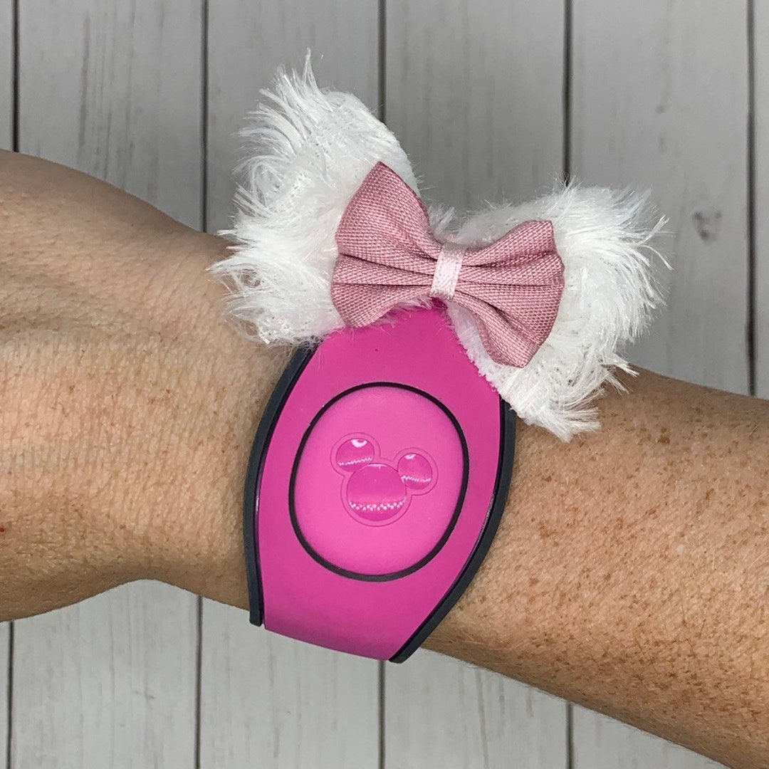 2" Marie Inspired Magic Band Bow / Disney Magic Band Bow the Aristocats ...