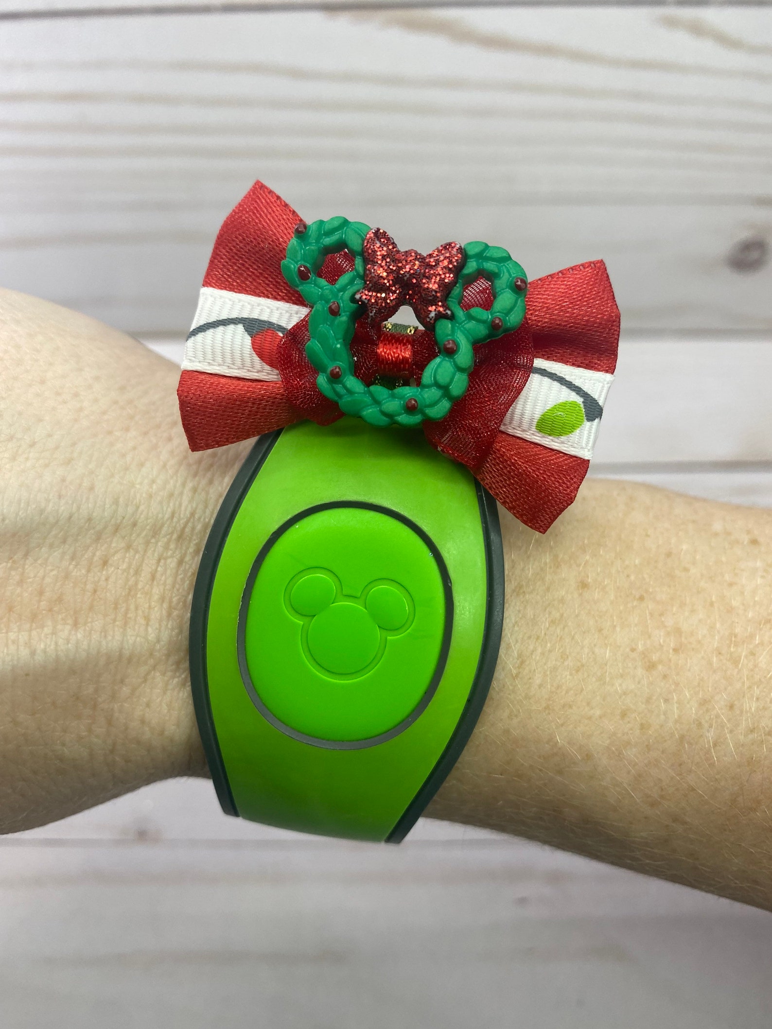 Christmas Magic Band Bow / Christmas Mickey Band Bow / - Etsy