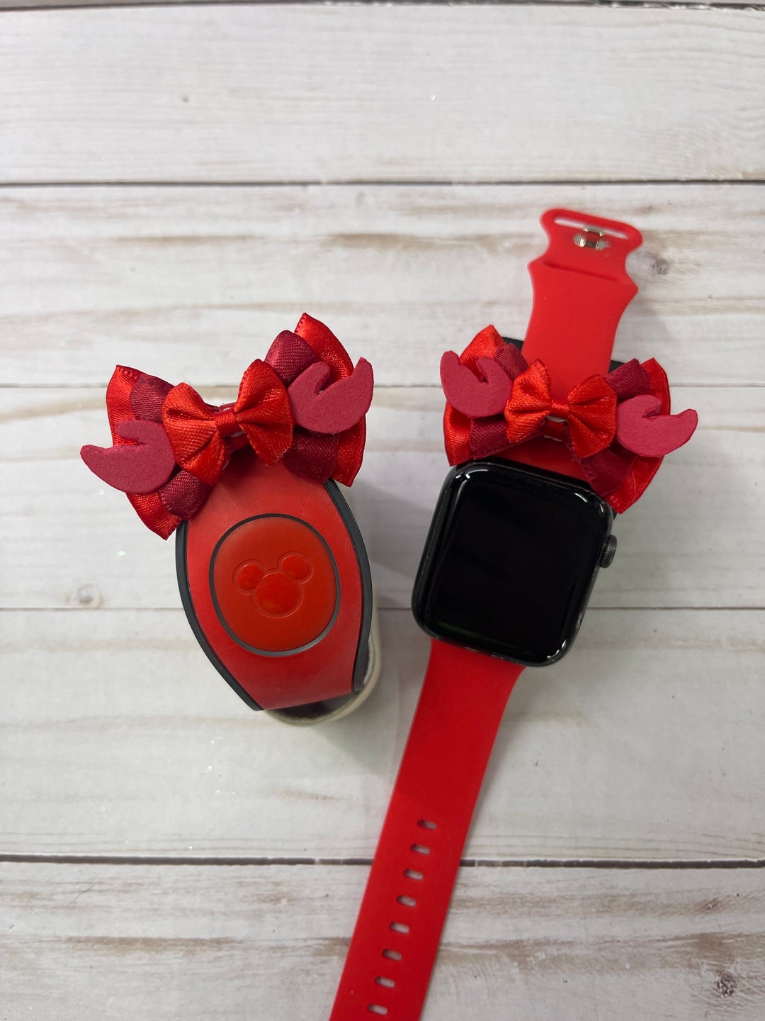 2" Sebastian Inspired Magic Band Bow / Disney Side Kick Magic Band Bow ...