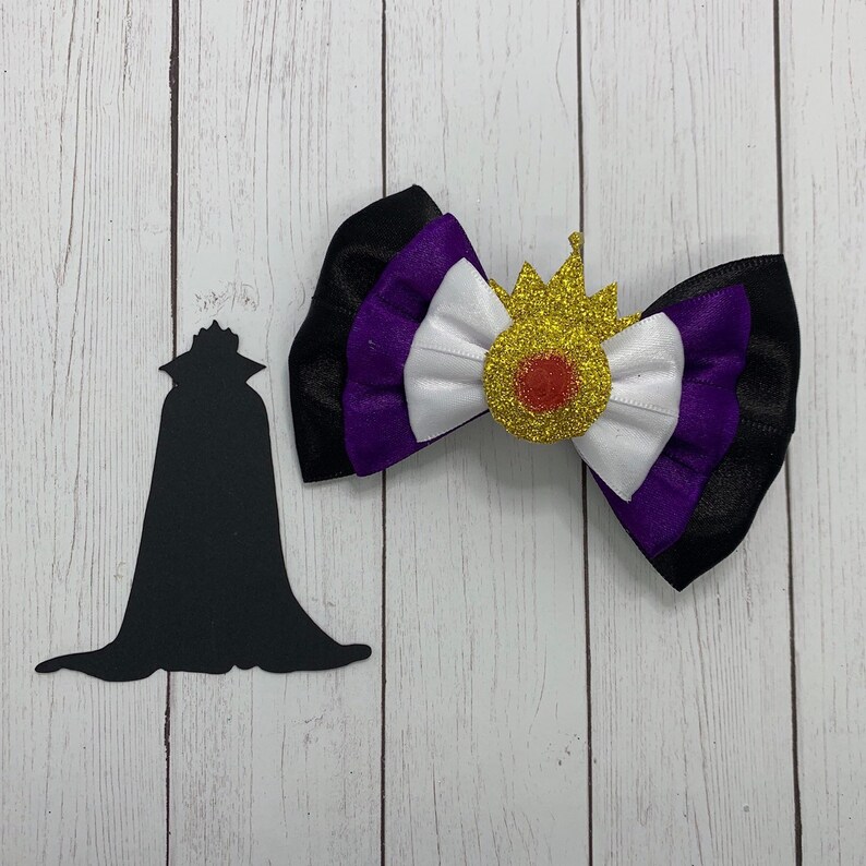 4 Evil Queen Villain Snow White Hair Bow - Etsy