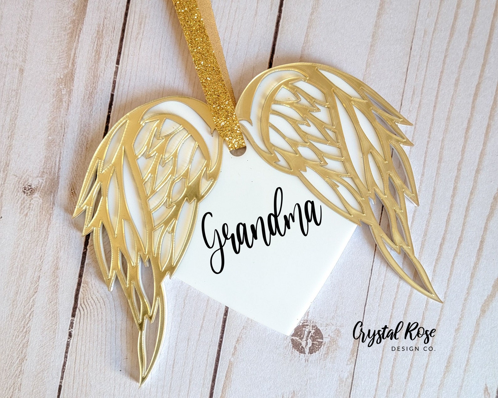 Personalized Winged Heart Angel Ornament Acrylic Custom - Etsy Canada