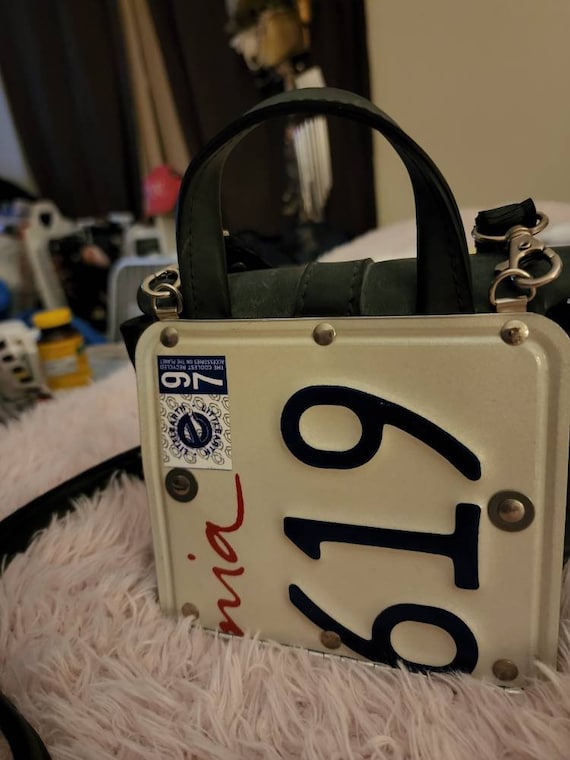 License plate purse - Gem