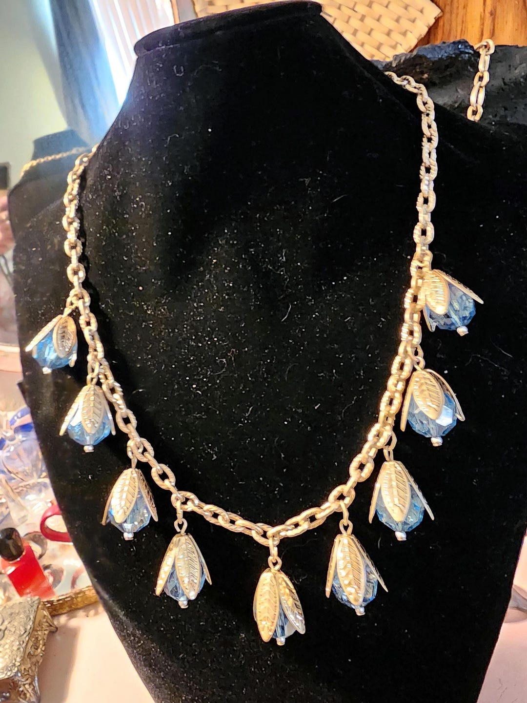 The Plunder Blue Bell Necklace - Etsy