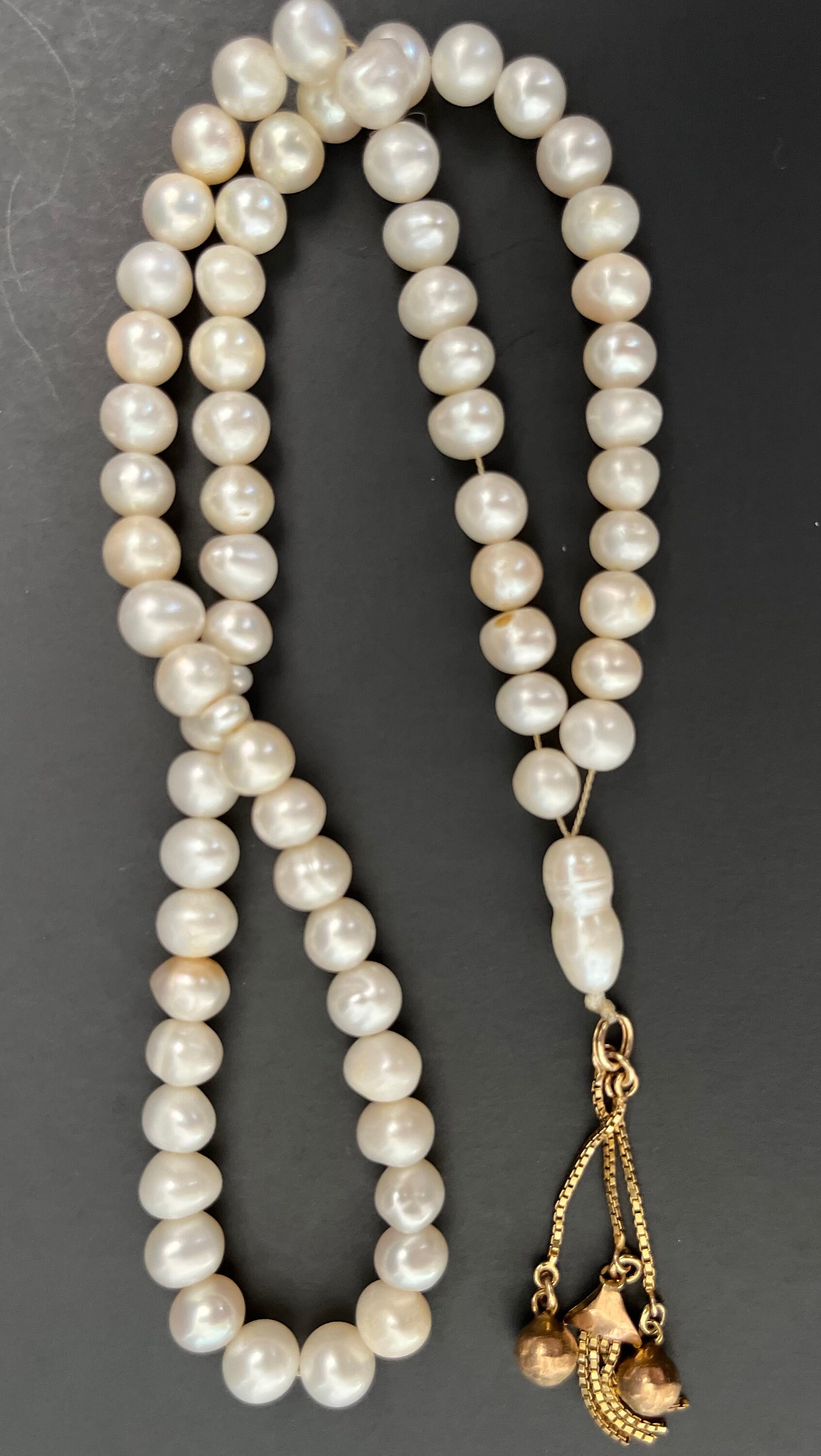 Antique Prayer Beads Vintage Bahrain Natural Pearls, 22karat Gold ...
