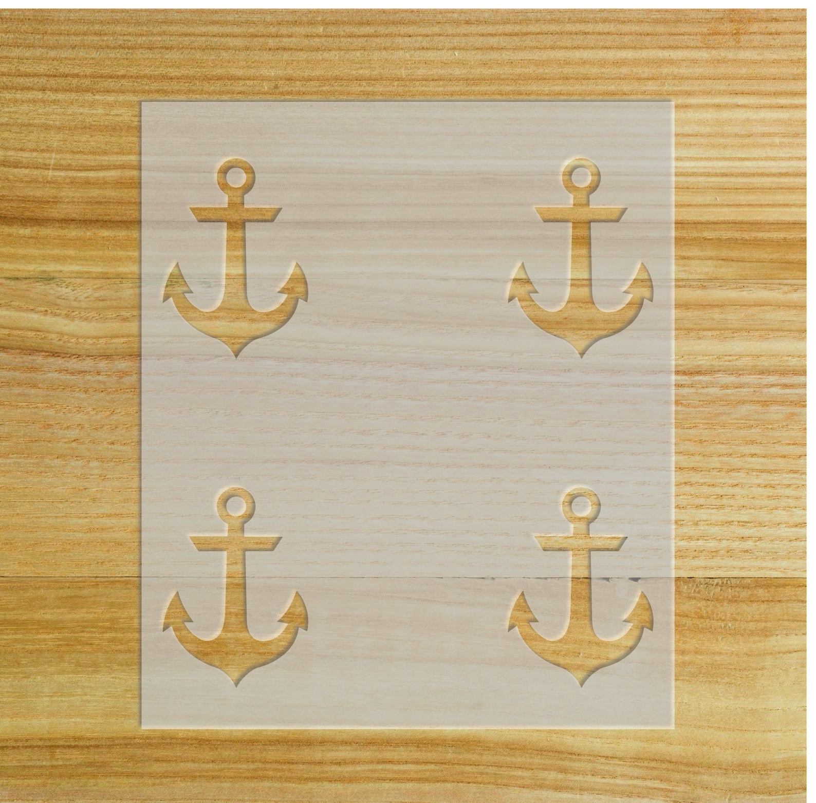 Anchor Wall Stencil. Anchor Pattern. Stencil Reusable DIY | Etsy