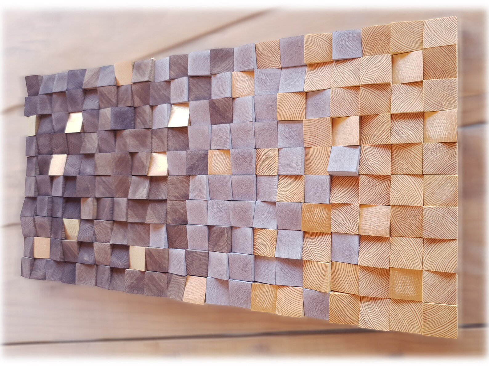 Brown and Toasted Wood Wall Art for Living Room Decor Wooden - Etsy