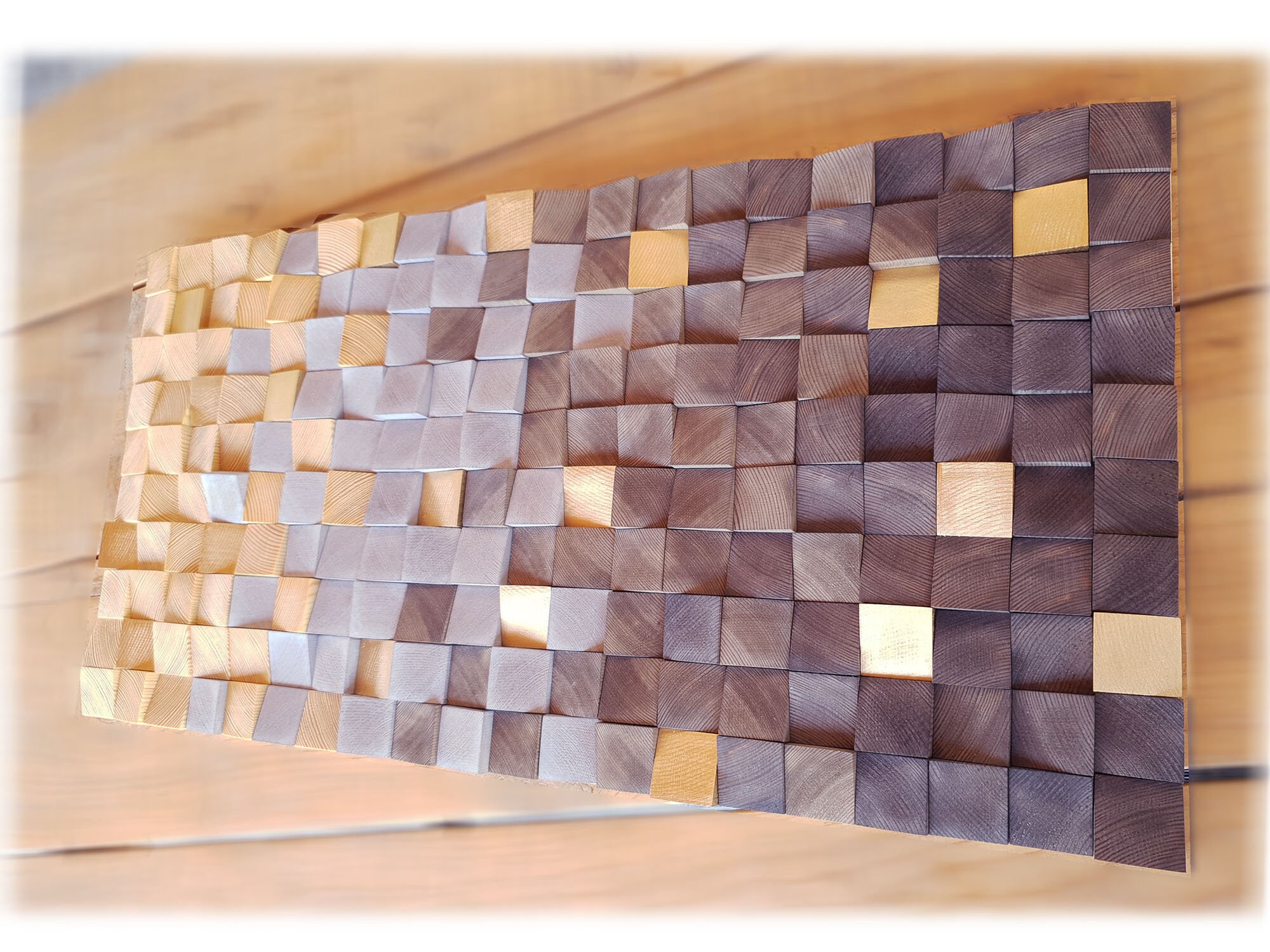 Brown and Toasted Wood Wall Art for Living Room Decor Wooden - Etsy