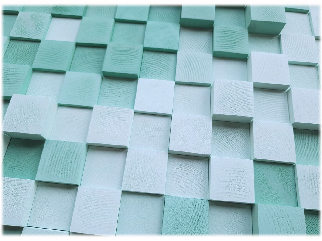 Bohemian Wall Art, Color Block Wood Wall Art, Rustic Wooden Wall Decor ...