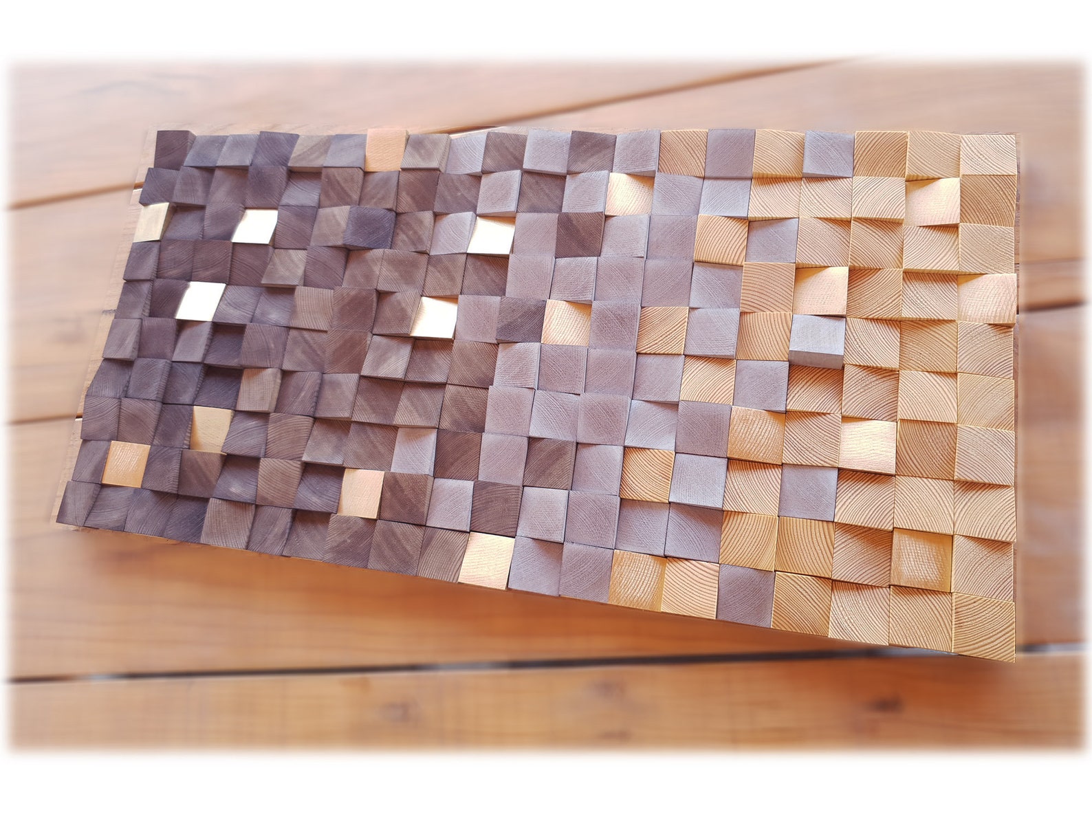 Brown and Toasted Wood Wall Art for Living Room Decor Wooden - Etsy