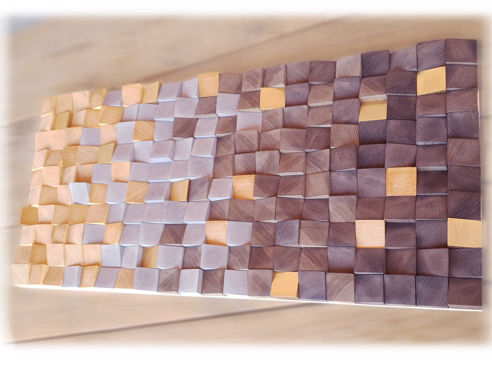 Brown and Toasted Wood Wall Art for Living Room Decor Wooden - Etsy