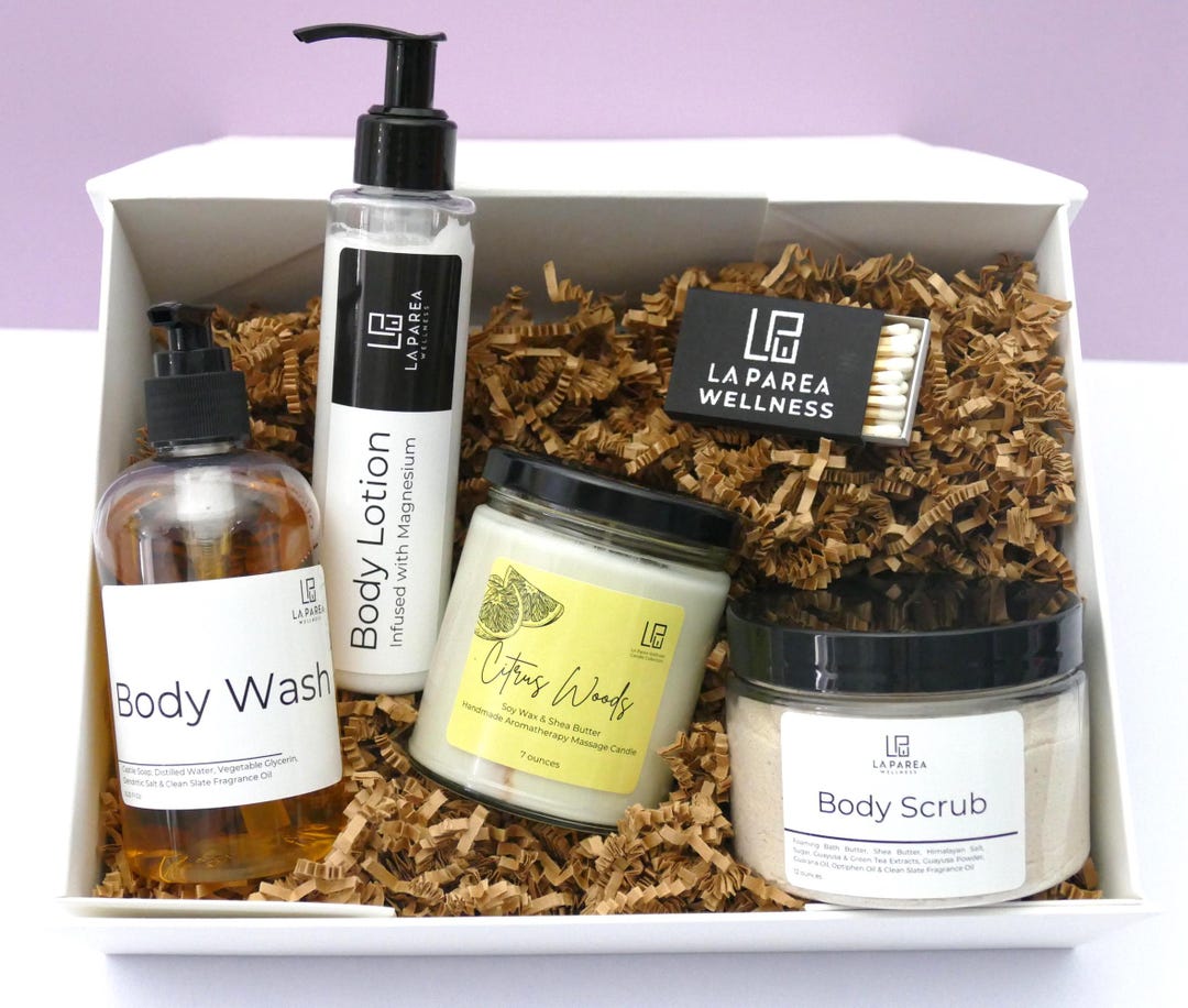 Unisex Selfcare Aromatherapy Set Box, Organic Spa Gift Box for ...