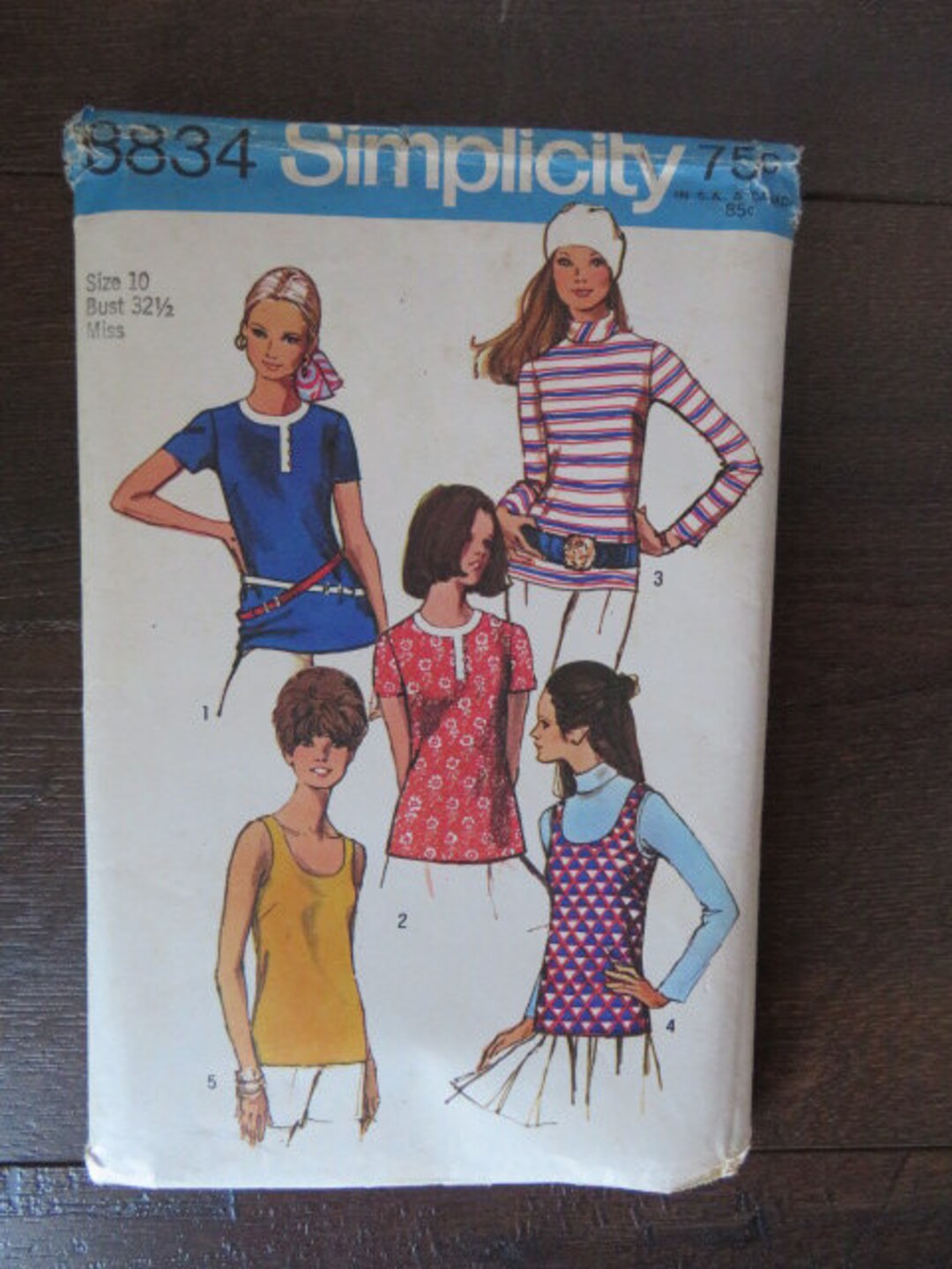 1970 Simplicity Pattern #8834/vintage Simplicity Pattern/1970 ...