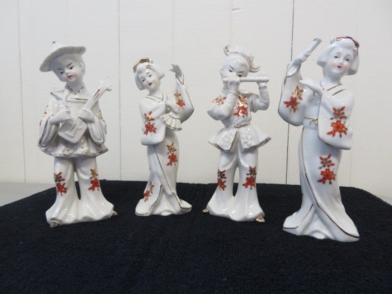 Porcelain Japanese Figurines/japan/ 1970s/porcelain Figures | Etsy