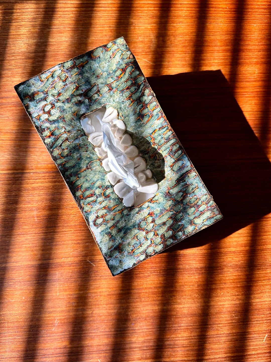 Teeth Tissue Box Cover Monster Tissue Box Holder Multicolor Home Decor ...