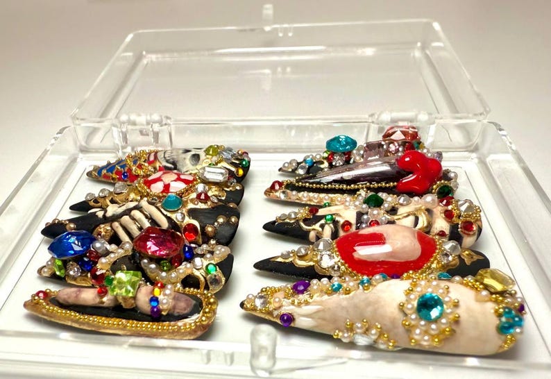 First Class Relic, Catholic Inspired Nail Set - Etsy