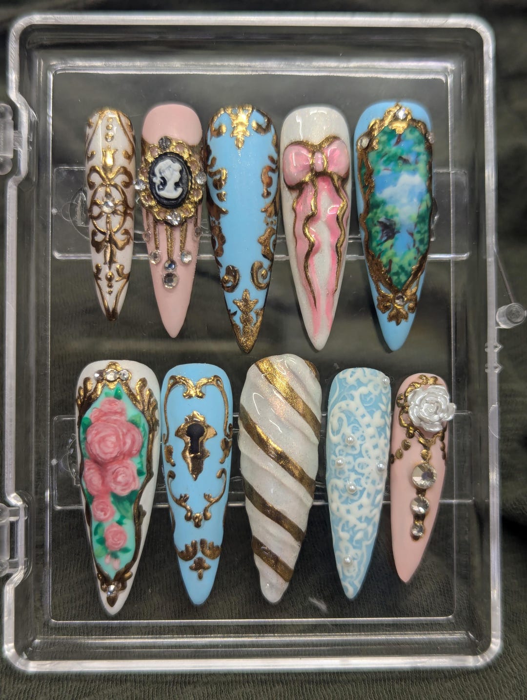 Rococo Fantasy Press on Nails - Etsy