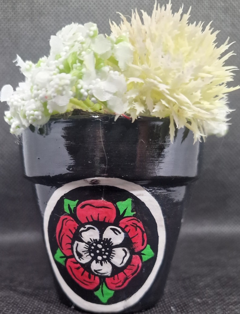 Tudor Rose Indoor Fake Potted Plant - Etsy