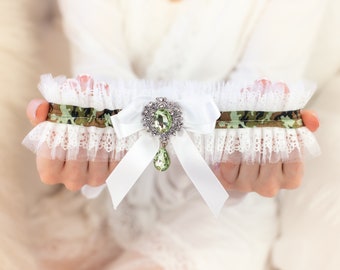 Camo Garter, Brown Garter Set, True Timber Garter, Bridal Garter ...