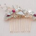 Ruby Hair Comb Ruby Headpiece Red Bridal Crown Red Rhinestone - Etsy