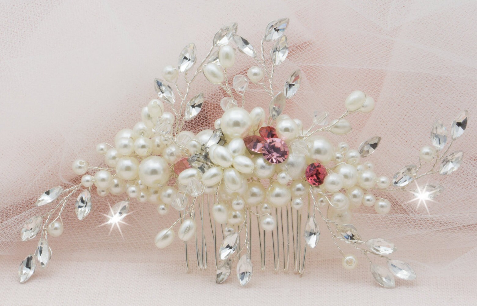 Bridal Hair Comb Princess Bride Crystal Crown Simple Wedding | Etsy