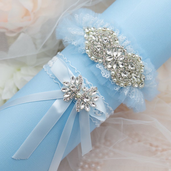 Blue Garter - Etsy