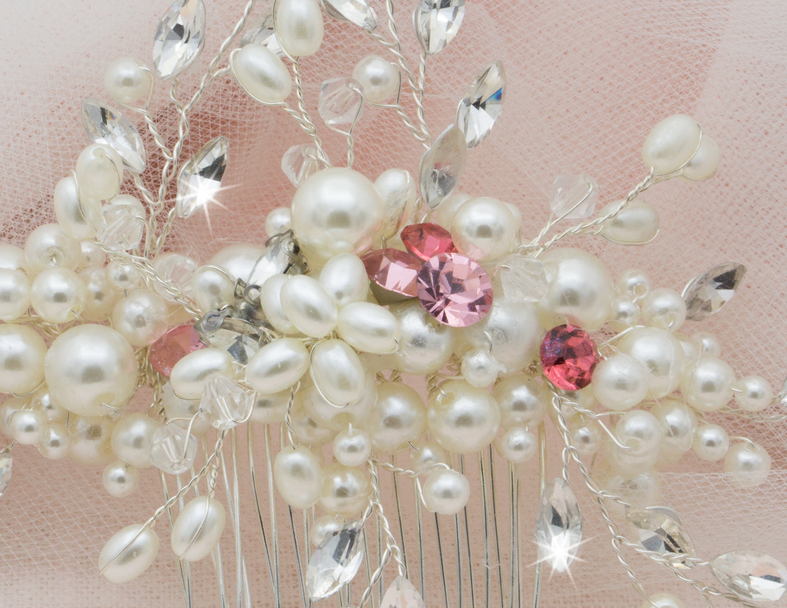 Bridal Hair Comb Princess Bride Crystal Crown Simple Wedding | Etsy