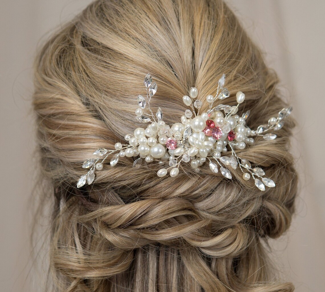 Bridal Hair Comb Princess Bride Crystal Crown Simple Wedding | Etsy