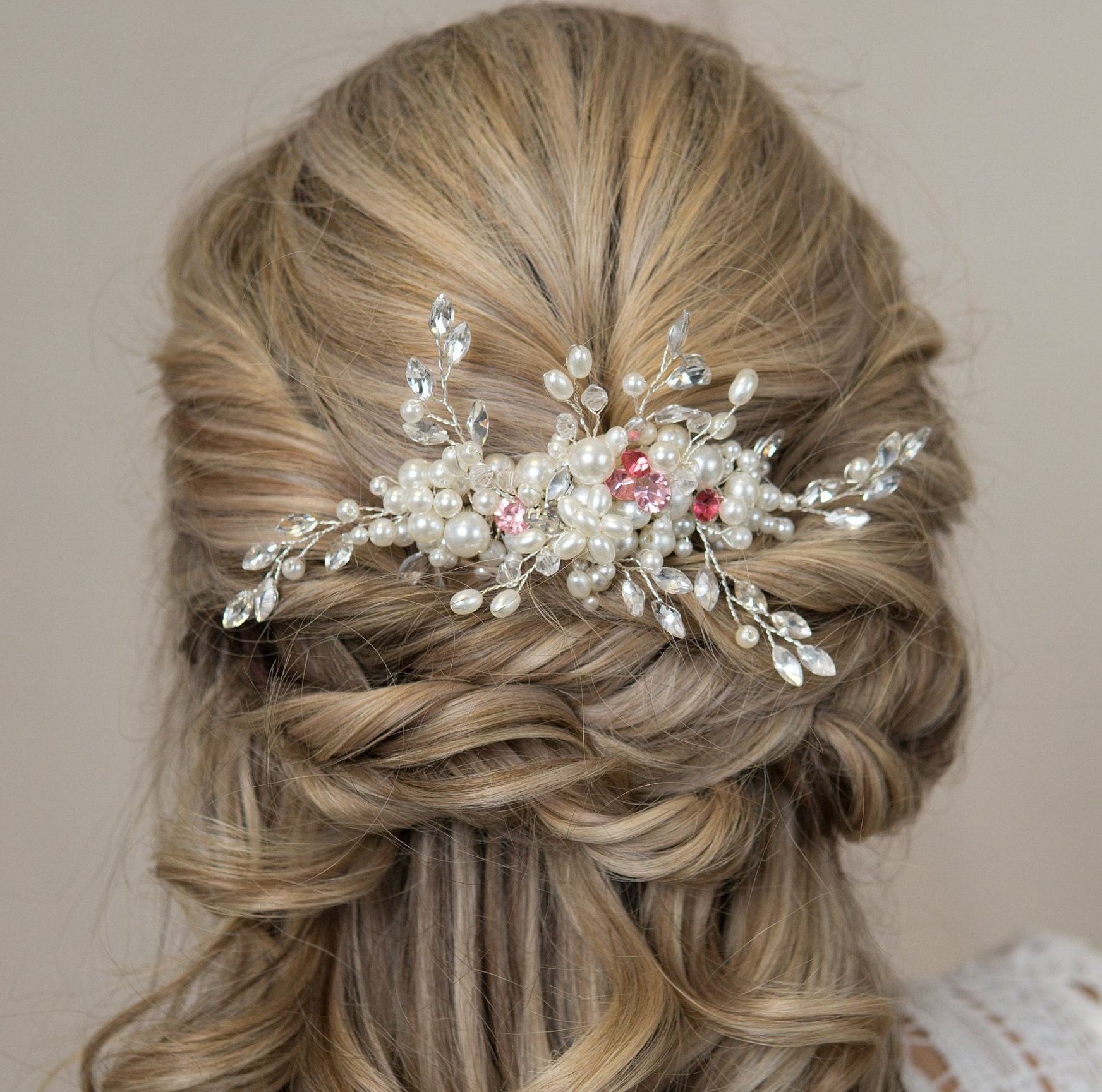 Bridal Hair Comb Princess Bride Crystal Crown Simple Wedding | Etsy