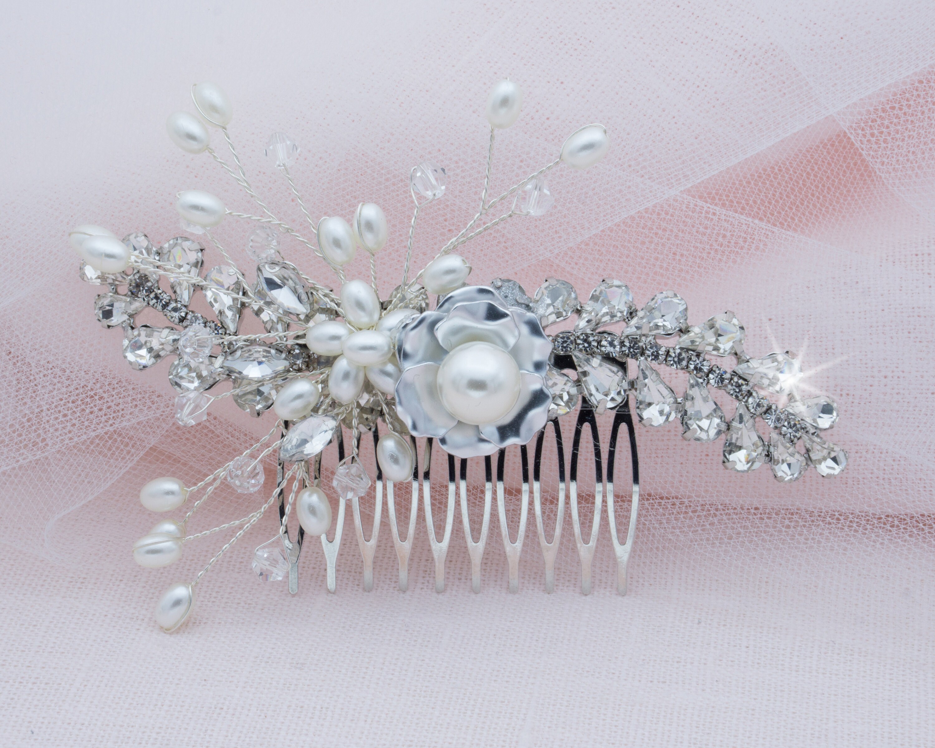 Hair Accessories Art Deco Hair Comb Wedding Hairpiece Bridal | Etsy