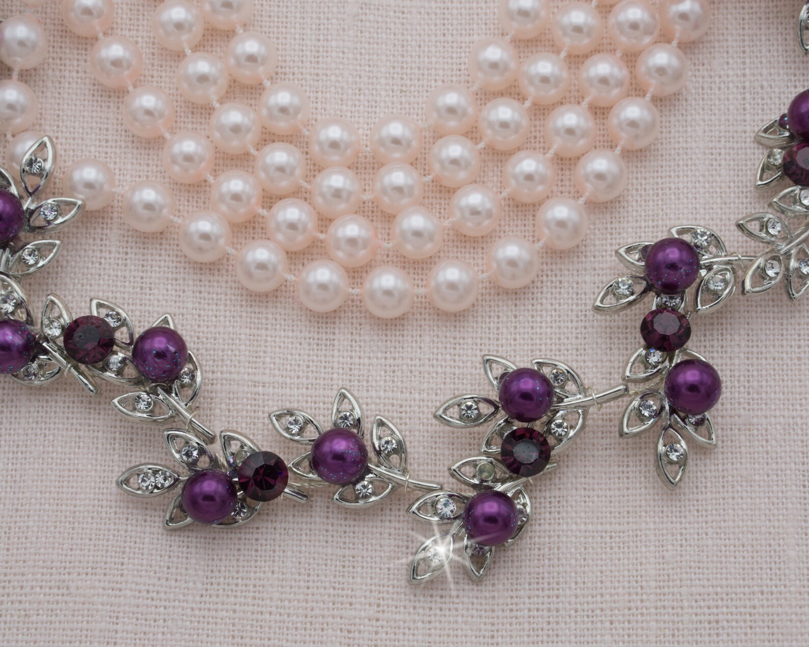 Violet Hair Crown Dark Purple Hair Comb Plum Headband Purple - Etsy