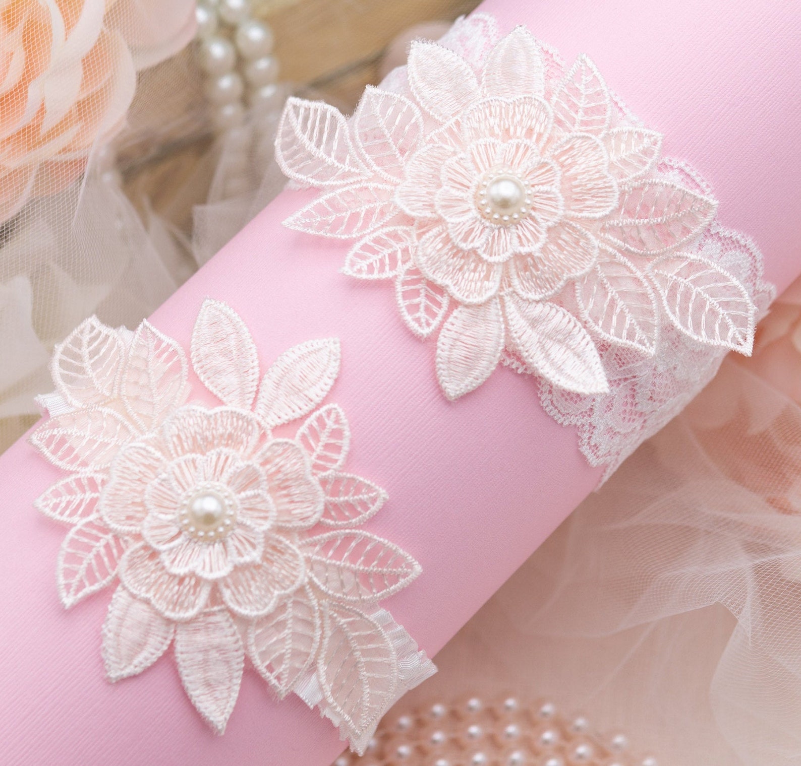 Pink Garter Belt Blush Garter Lace Wedding Garter Light Pink | Etsy