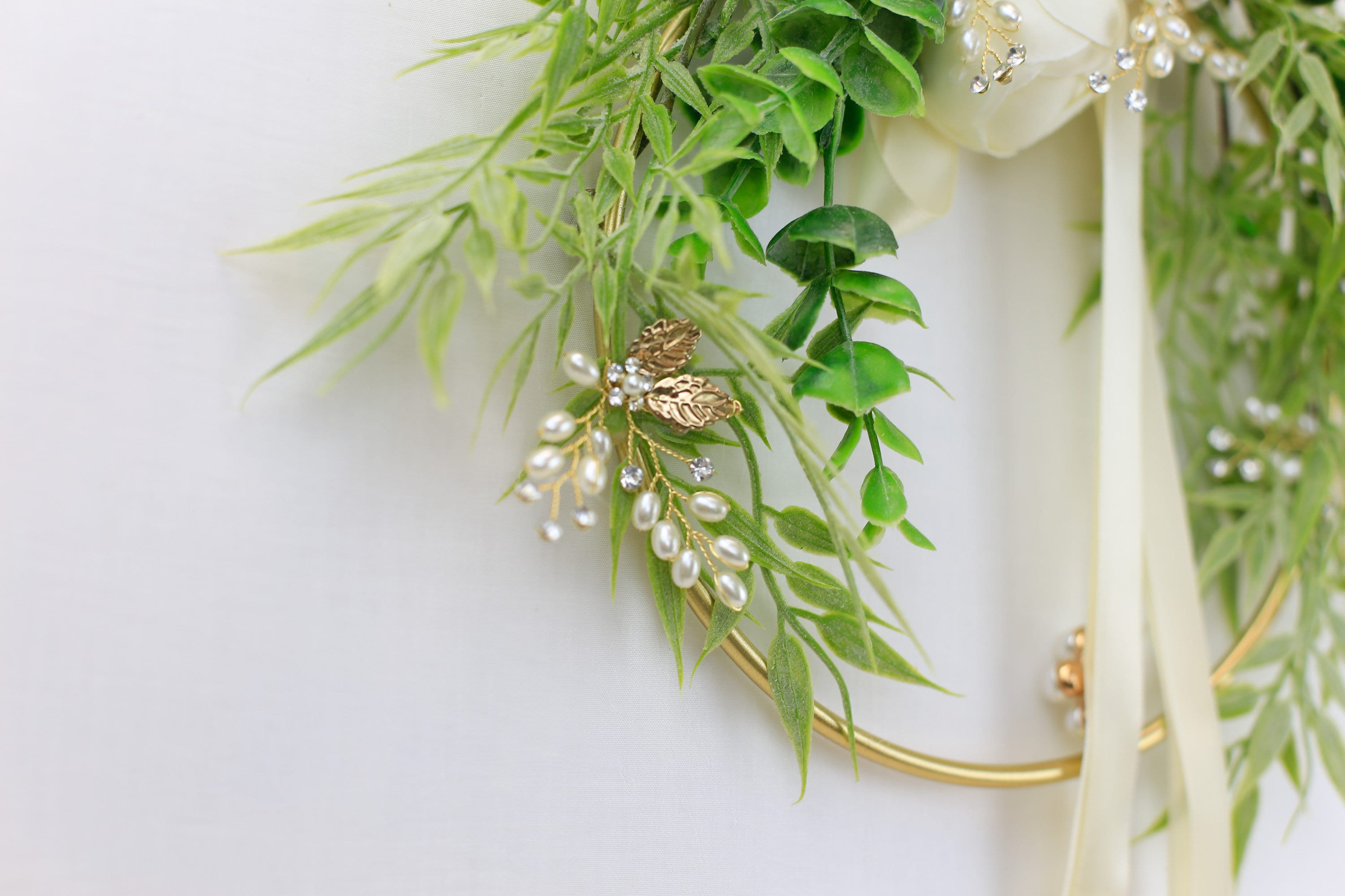 Floral Hoop Flower Girl Bouquet and Matching Wedding Ring - Etsy