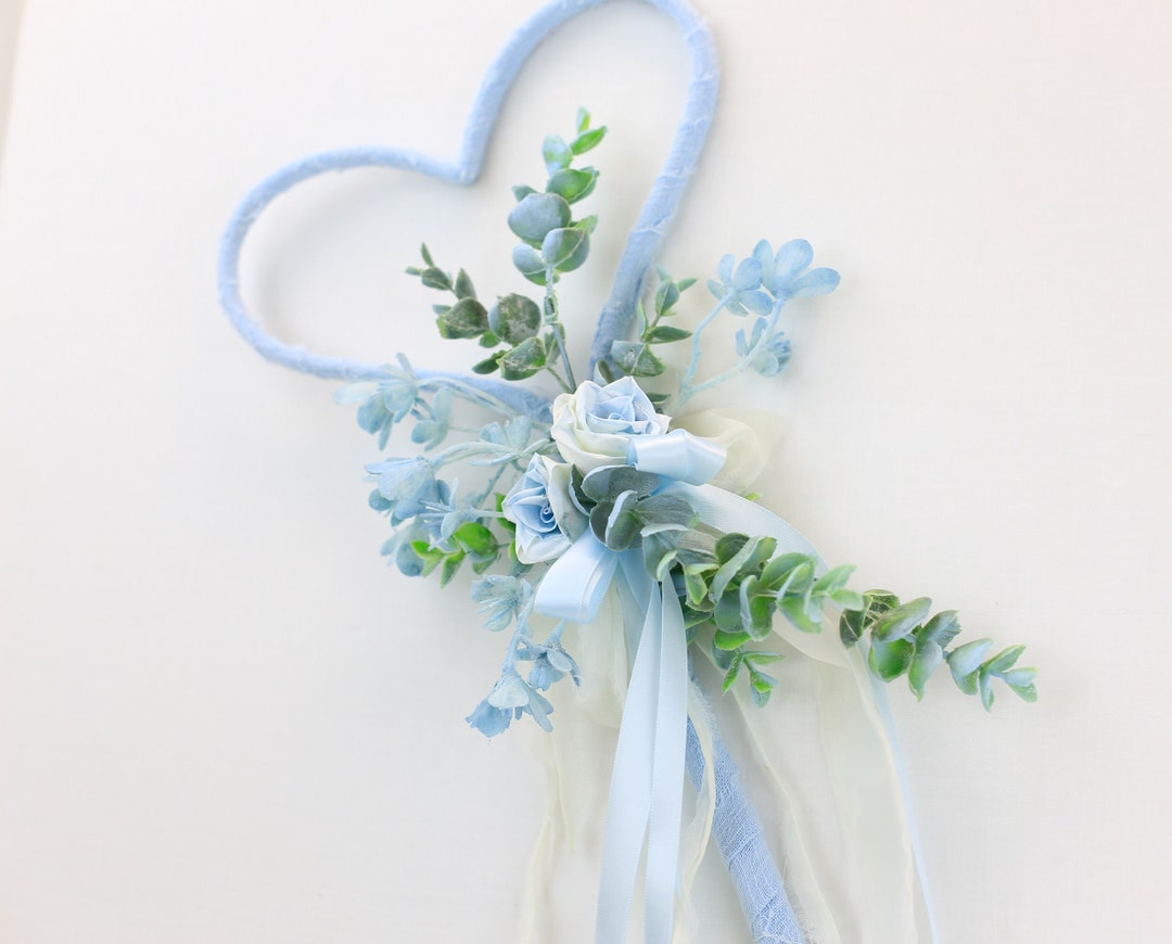 Blue Floral Flower Girl Wand: Keepsake Princess Birthday Gift - Etsy
