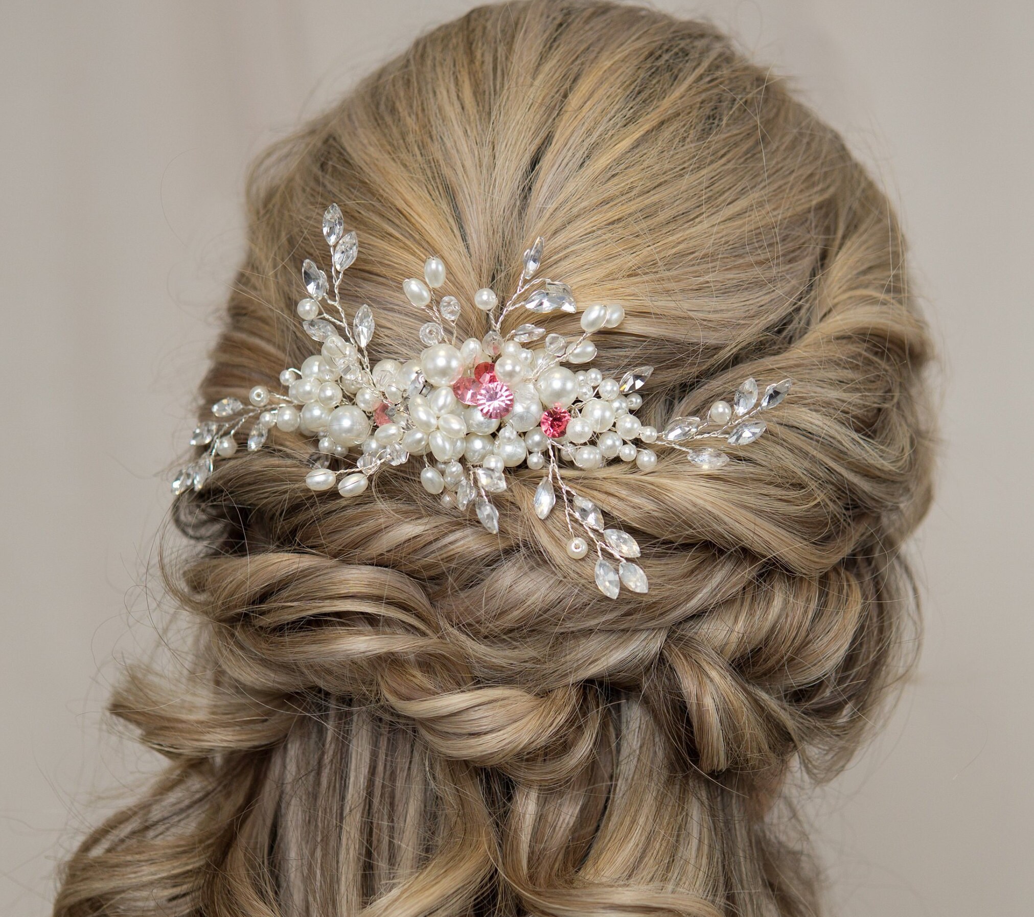 Bridal Hair Comb Princess Bride Crystal Crown Simple Wedding | Etsy