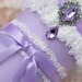 Pretty Purple Garter Antique Garter Lavender Wedding Garter Set Purple ...