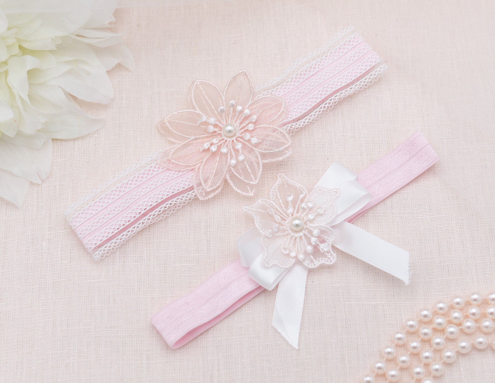 Pink Lace Garter Diamante Garter Wedding Garter White Garter | Etsy