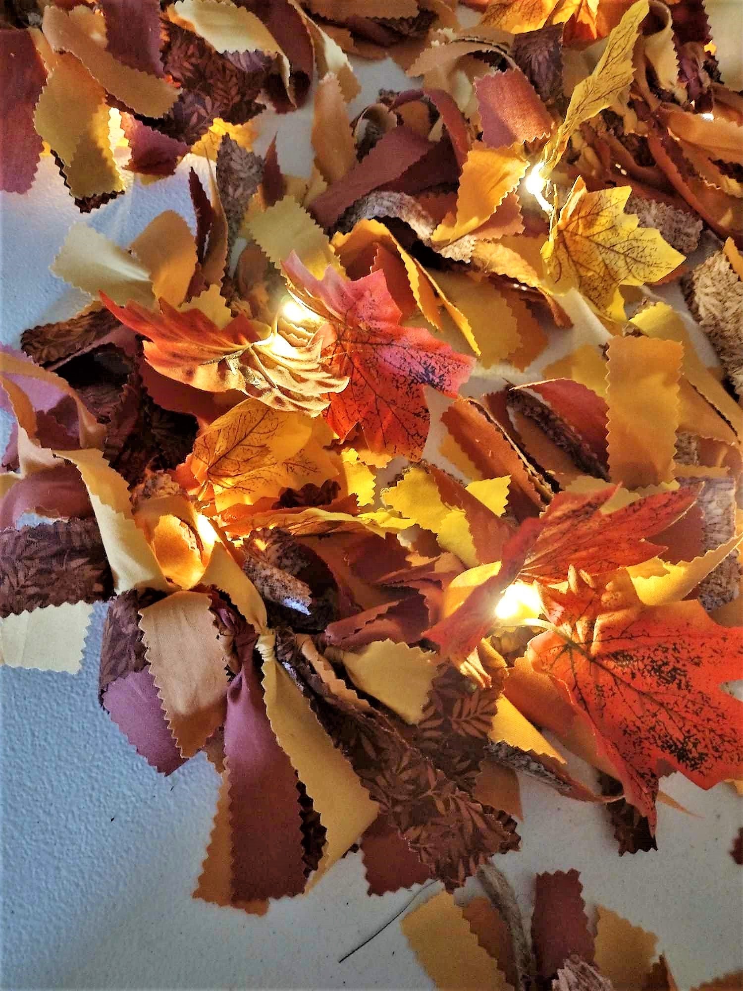 Fall Garland With Lights, 10ft Autumn Garland, Thanksgiving Decor, Fall ...