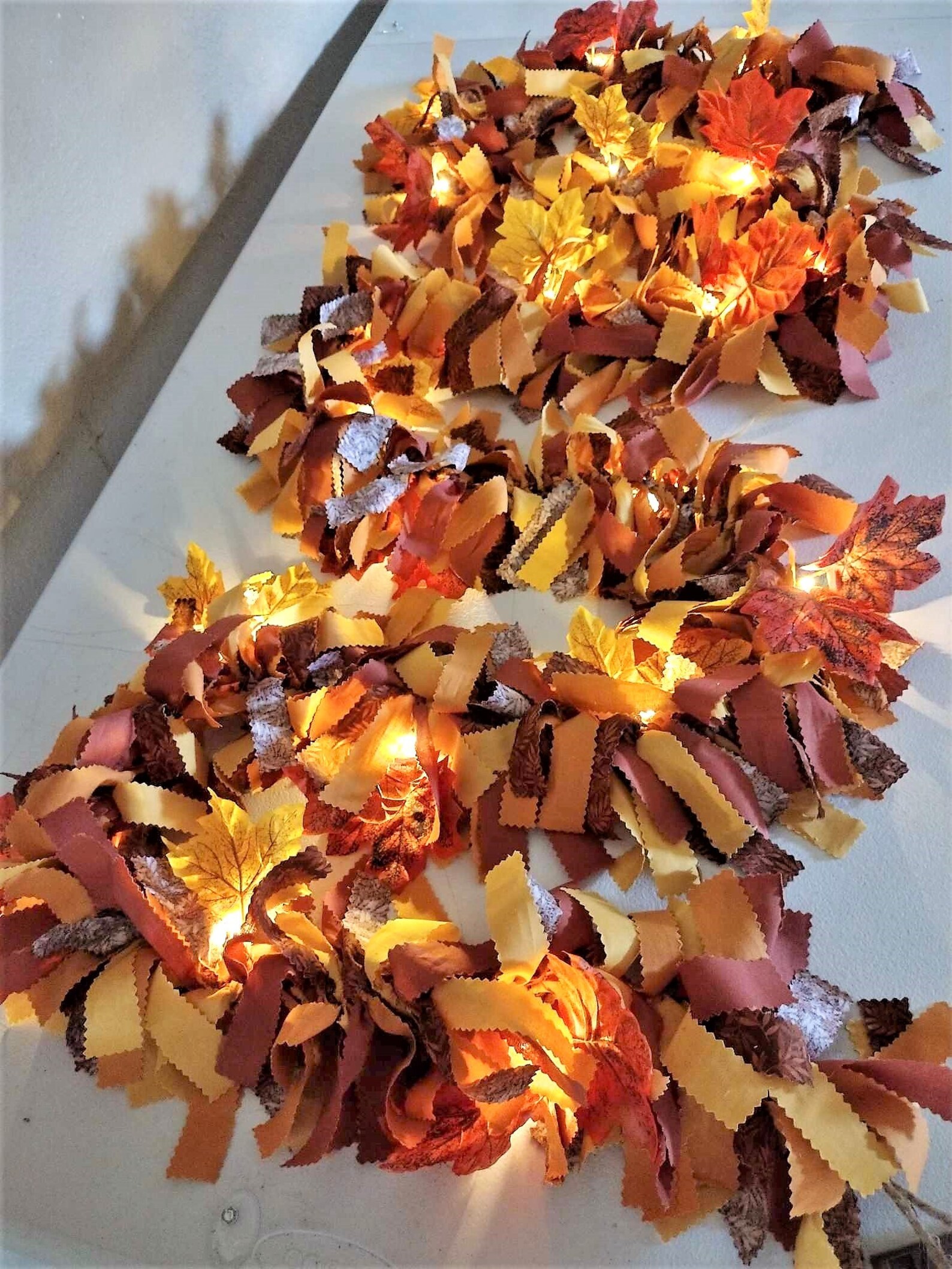 Fall Garland With Lights, 10ft Autumn Garland, Thanksgiving Decor, Fall ...
