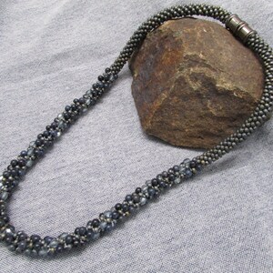 Blue Dumorite Kumihimo Necklace - Etsy