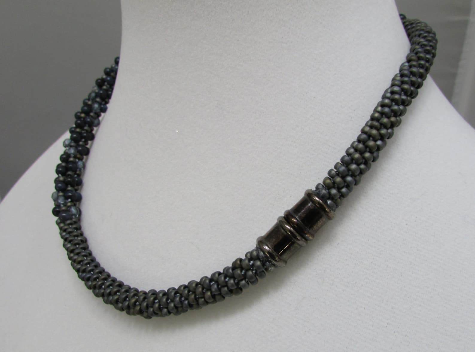 Blue Dumorite Kumihimo Necklace - Etsy