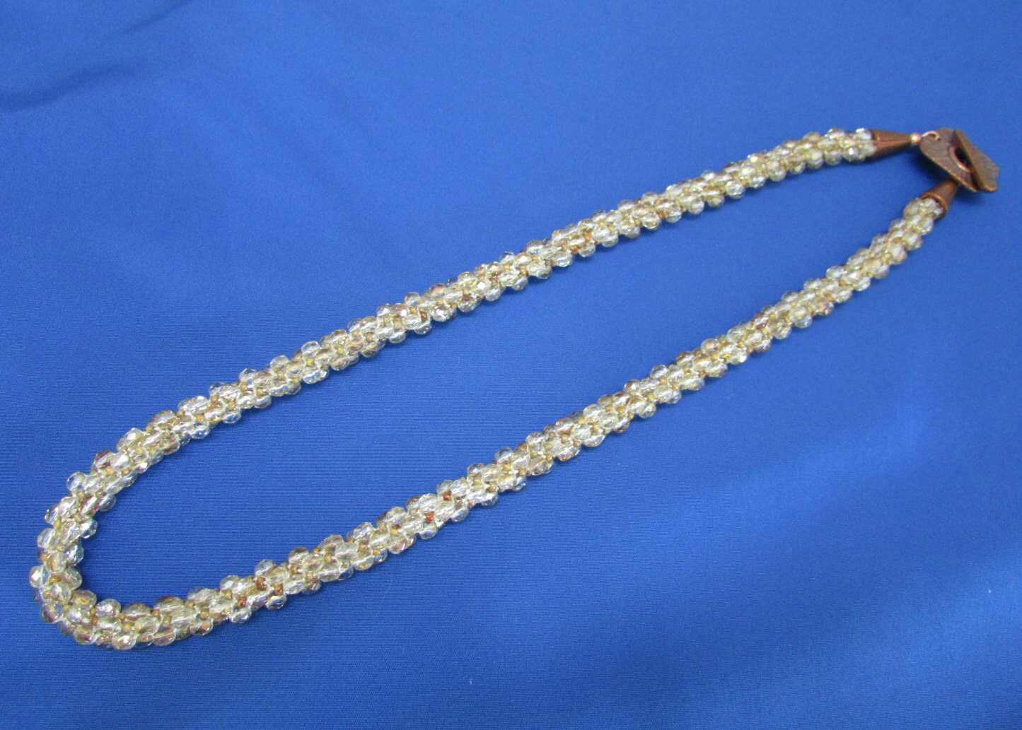 Champagne Picasso Kumihimo Necklace - Etsy