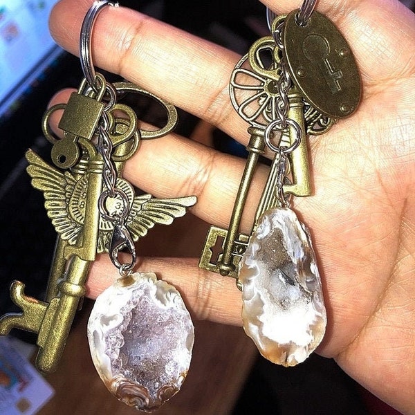 Crystal Keychain - Etsy